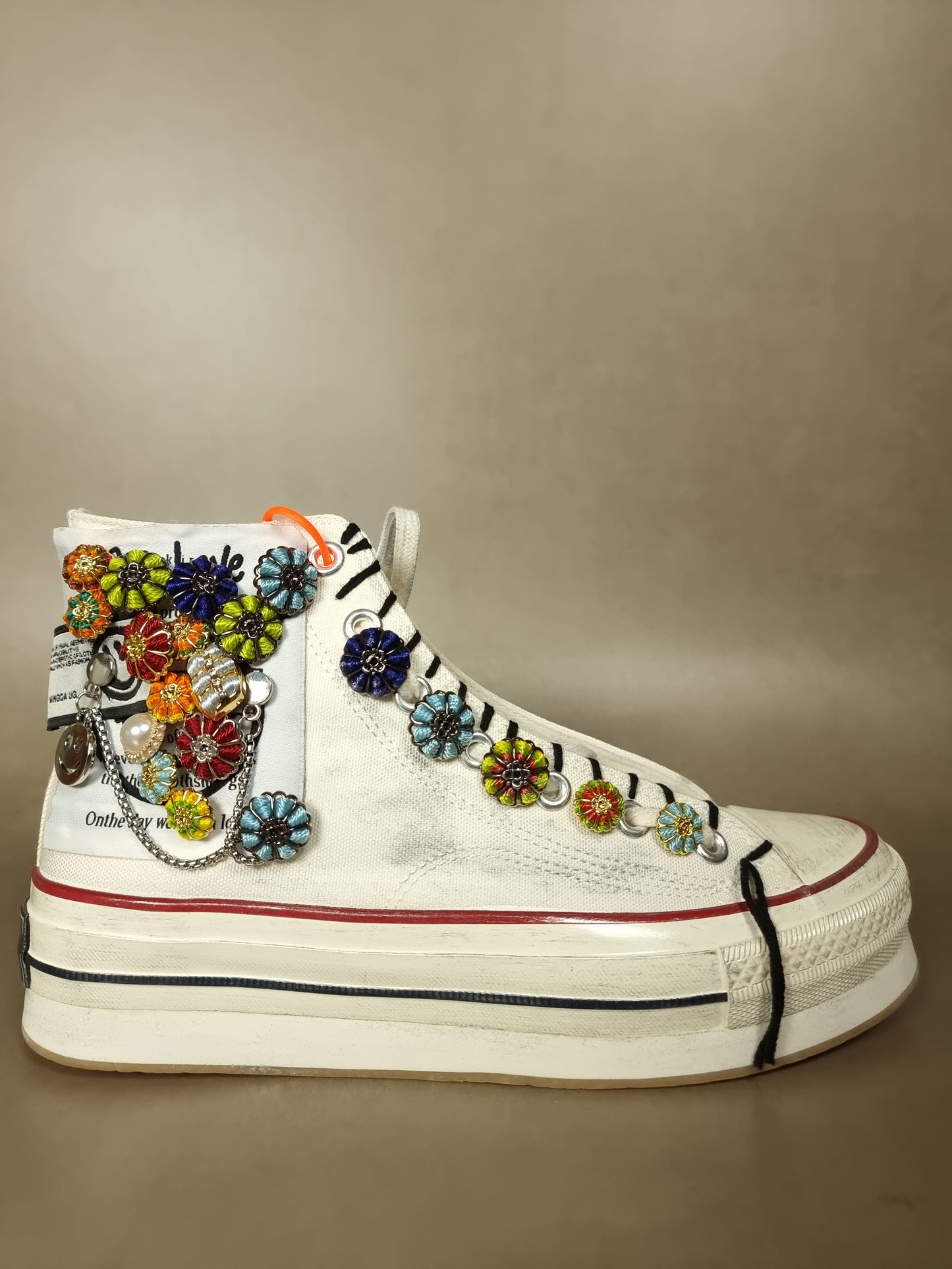 multicolor button sneakers – NYM
