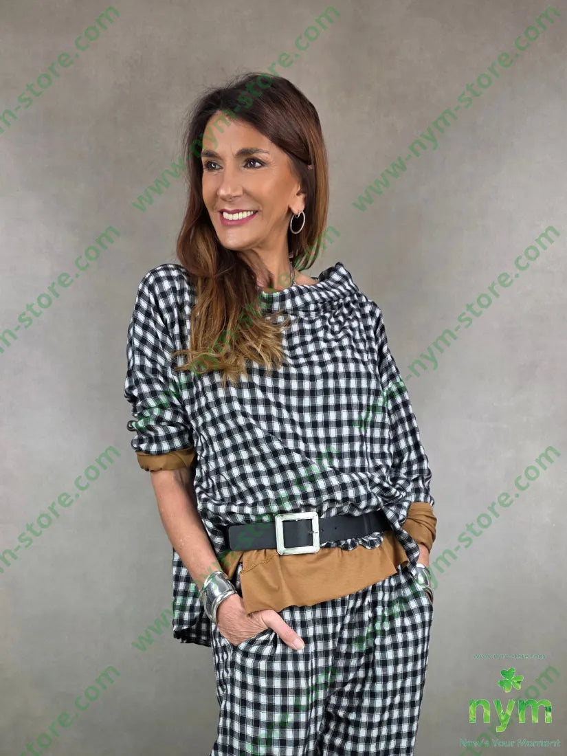 tunique à carreaux colletto 36co36pl28vi – NYM STORE